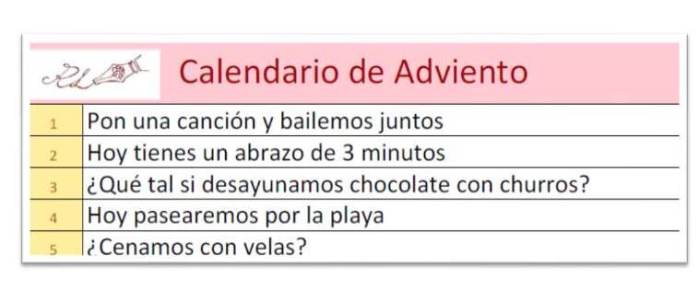 Calendario de Adviento para adultos | Rosa López